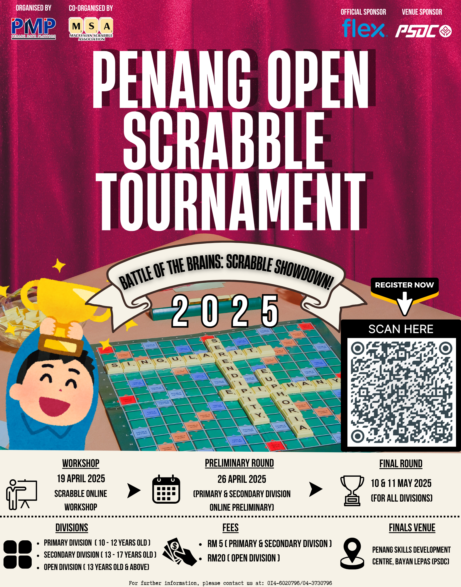 Penang Open Scrabble Tournament 2025 - PMP